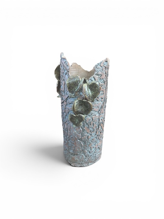 G. Bray | Accents | Mcm Brutalist Bark Leaf Studio Pottery Vase Planter ...